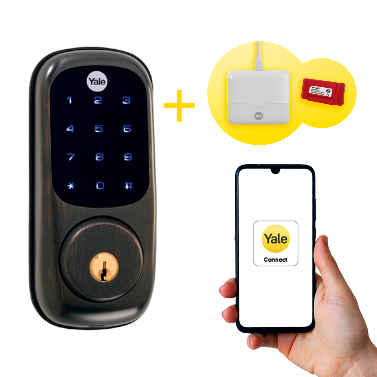 Cerrojo Digital YRD226 con módulo para abrir desde el celular